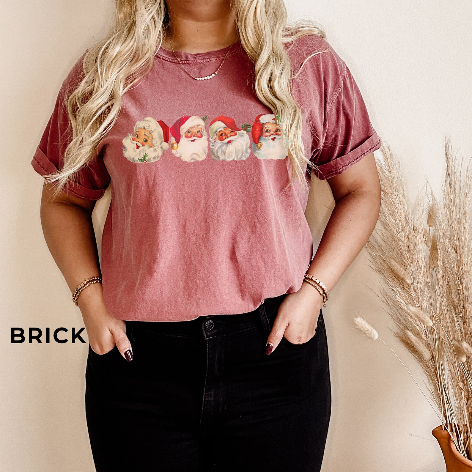 Vintage Santa Shirt Retro Santa Claus Tee Comfort Colors® - Etsy