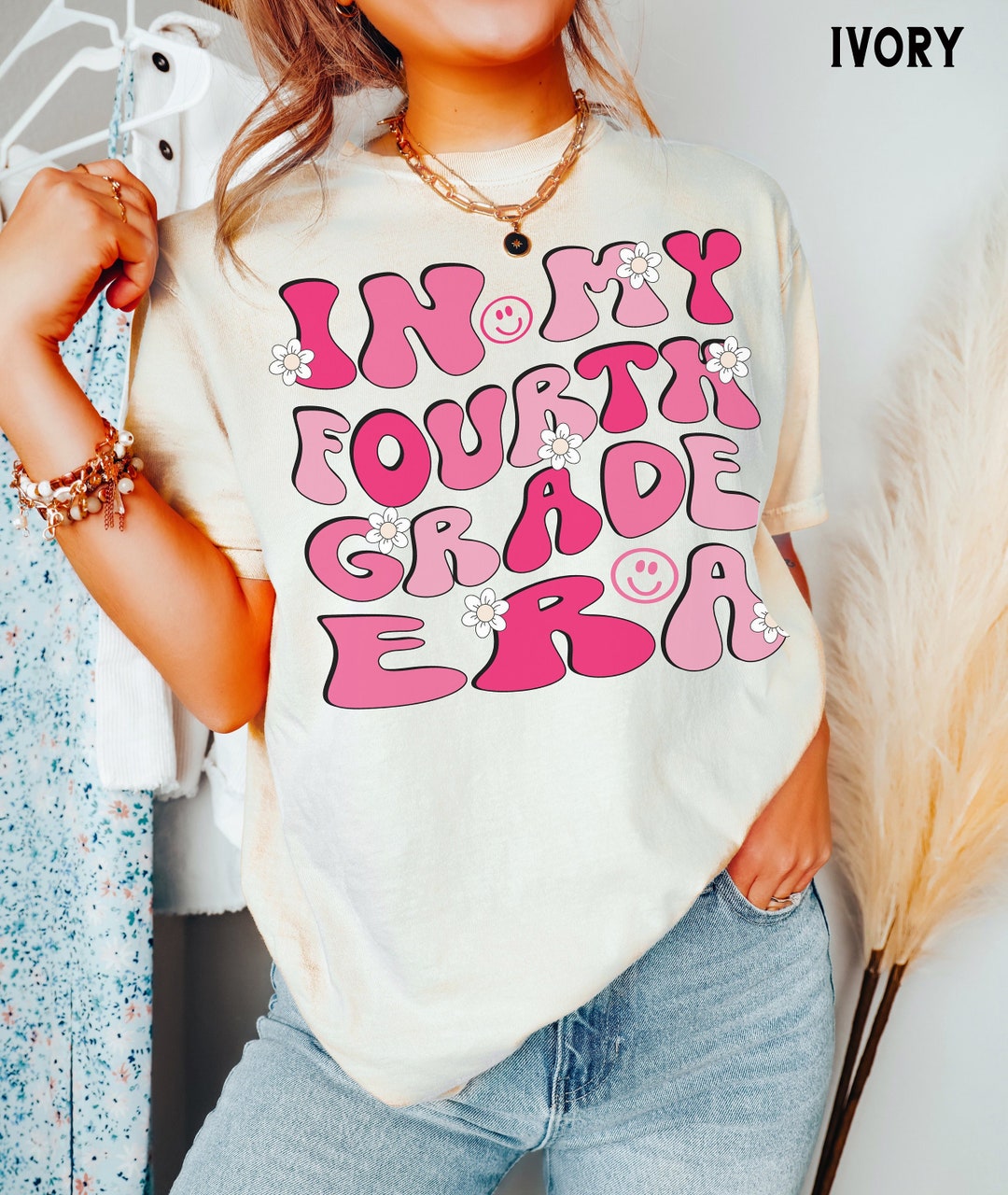 Retro Fourth Grade Era Shirt, Comfort Colors®, Fourth Grade Teacher ...