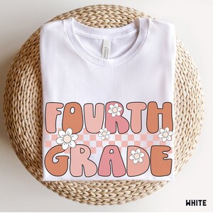 Retro Fourth Grade Shirt, 4th Grade Teacher Tshirt, Teacher Team Shirts ...