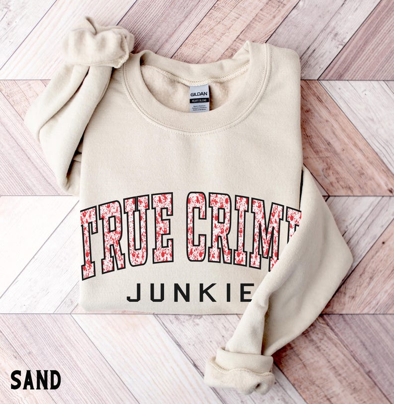 True Crime Sweatshirt or Hoodie, Unisex Crime Movies Show Podcast Book ...
