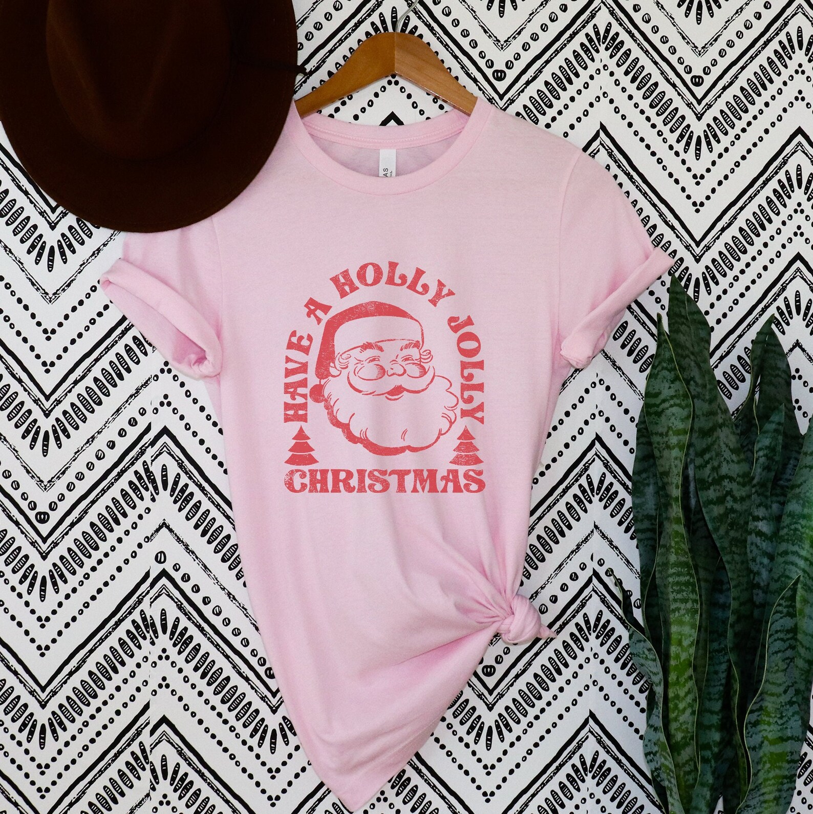 Retro Santa Tee Santa Tee Vintage Graphic Tee Merry - Etsy