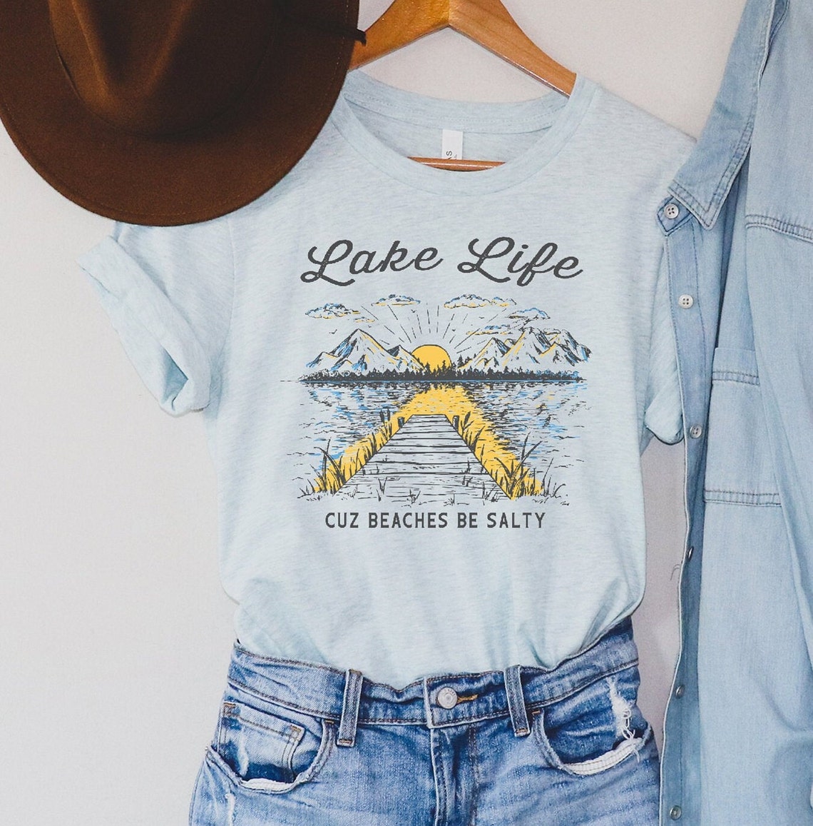 Women's Lake Life Shirt, Funny Lake Shirt for Her, Lake Lover Shirts ...