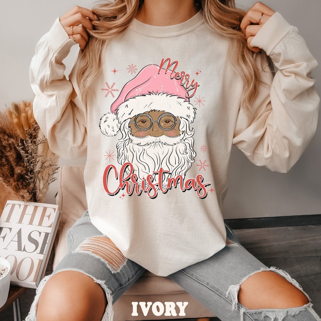 Comfort Colors® Long Sleeve Christmas Shirt for Women, Merry Christmas ...
