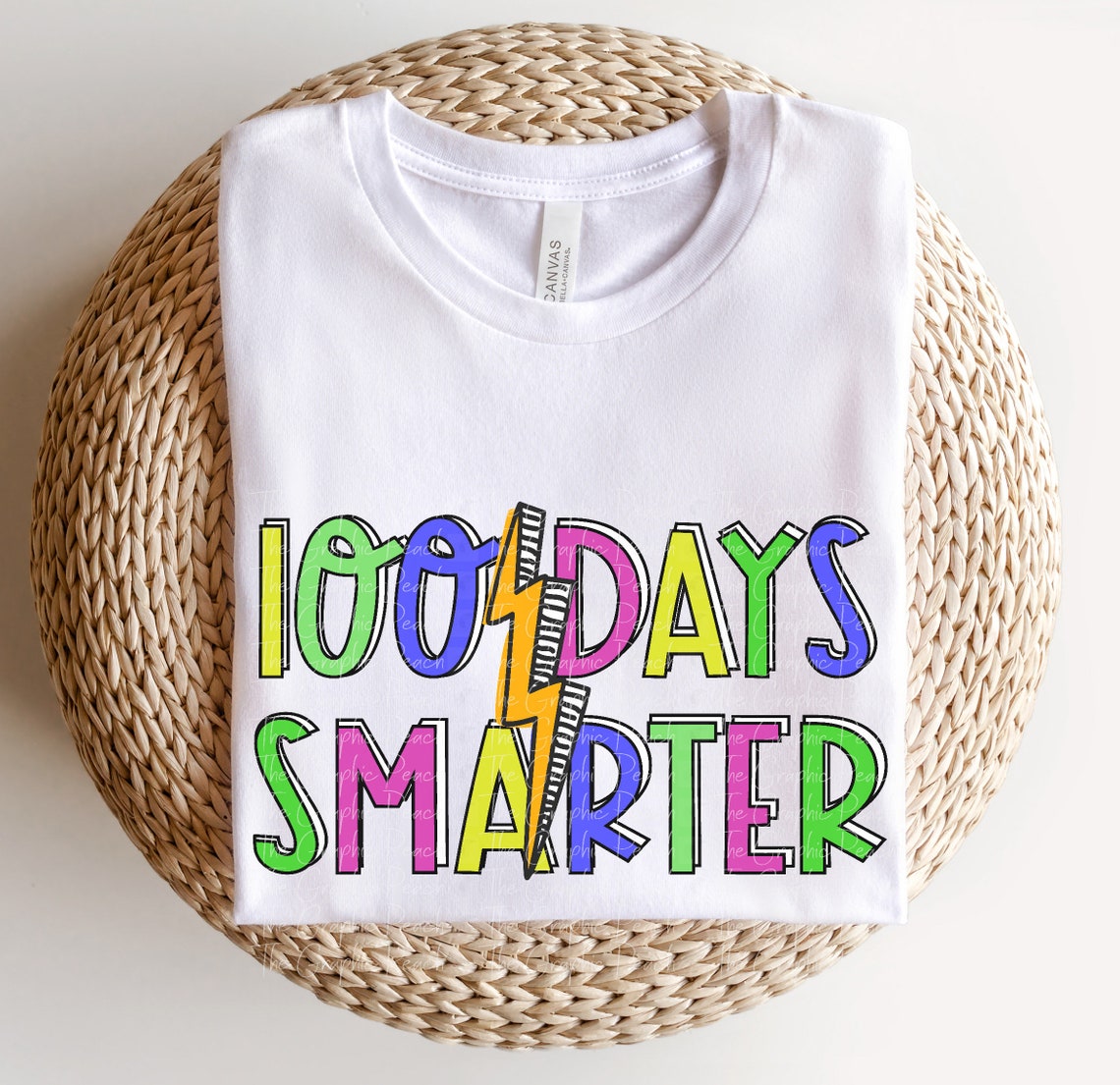 100 Days of School PNG 100 Days Smarter PNG Kids Neon - Etsy