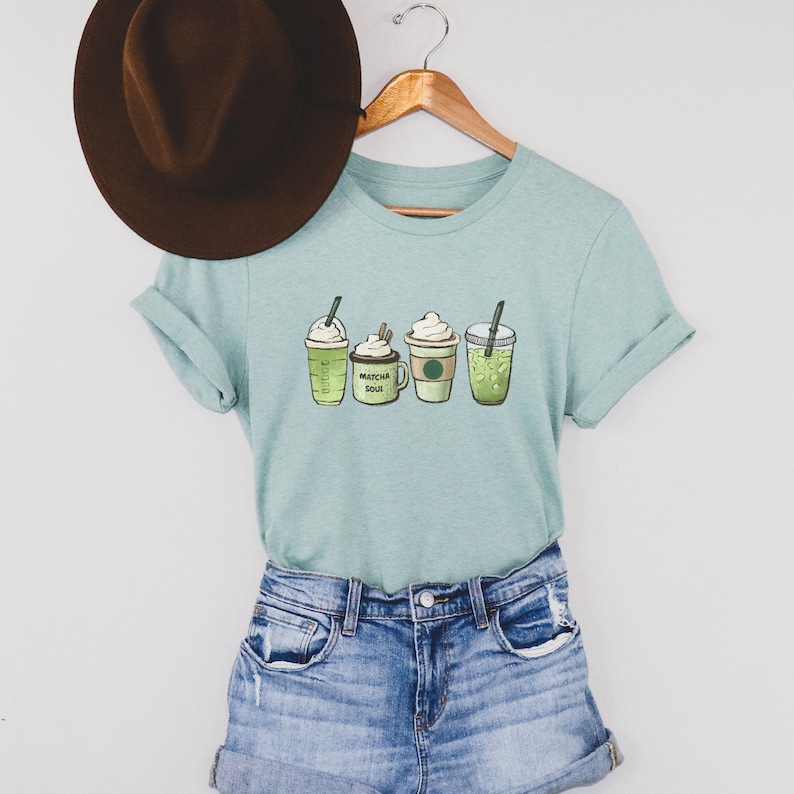 Matcha Shirt, Tea Shirt, Matcha Latte Tee, Tea Lover Shirt, Tea Lover ...