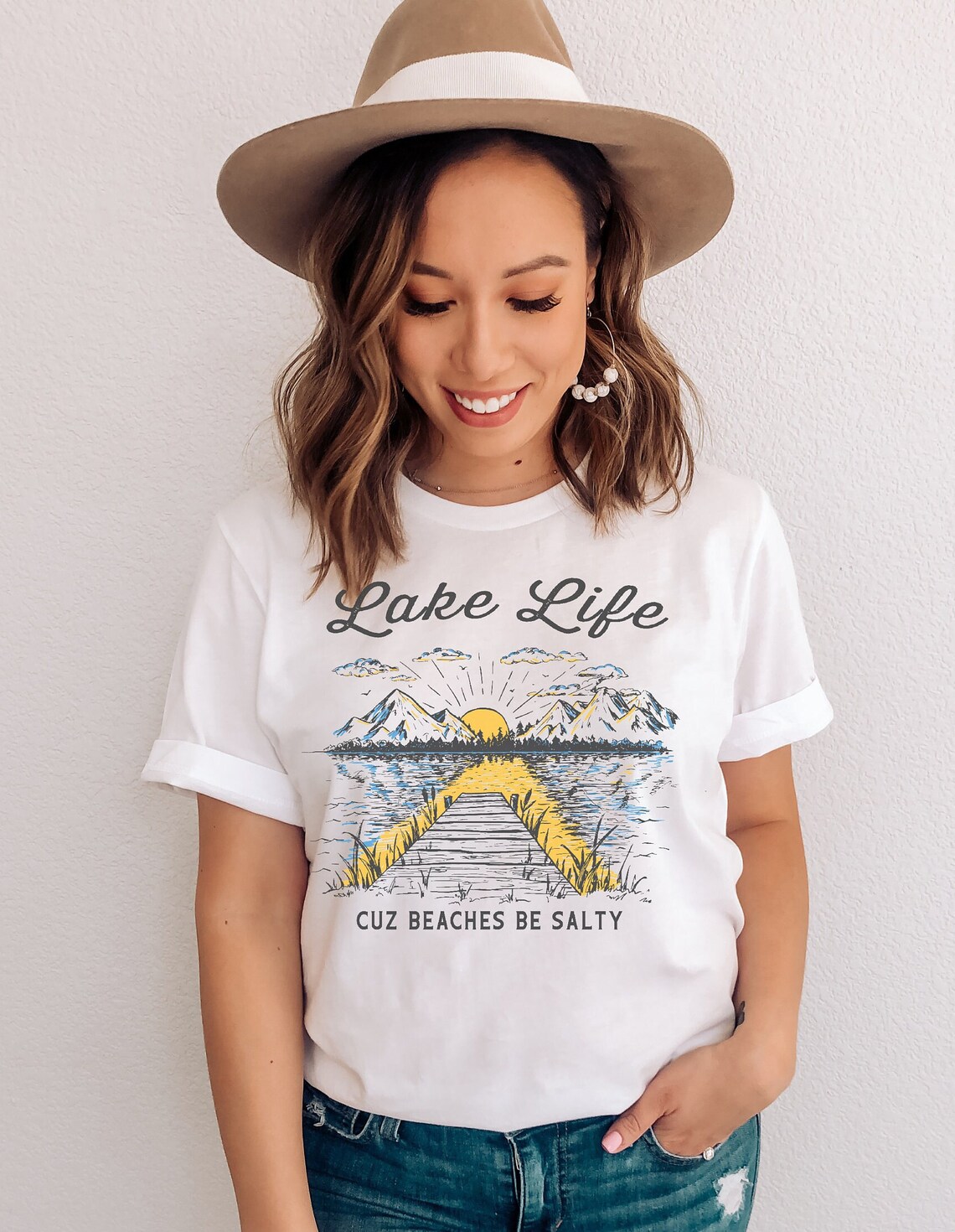 Women's Lake Life Shirt, Funny Lake Shirt for Her, Lake Lover Shirts ...