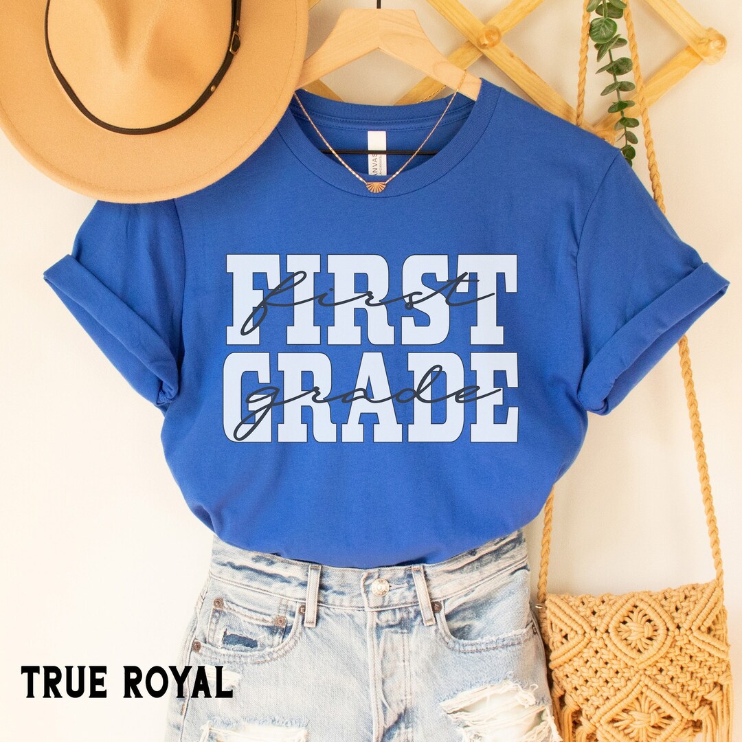 First Grade Shirt, Retro First Grade Teacher Shirt, 1st Grade Team ...