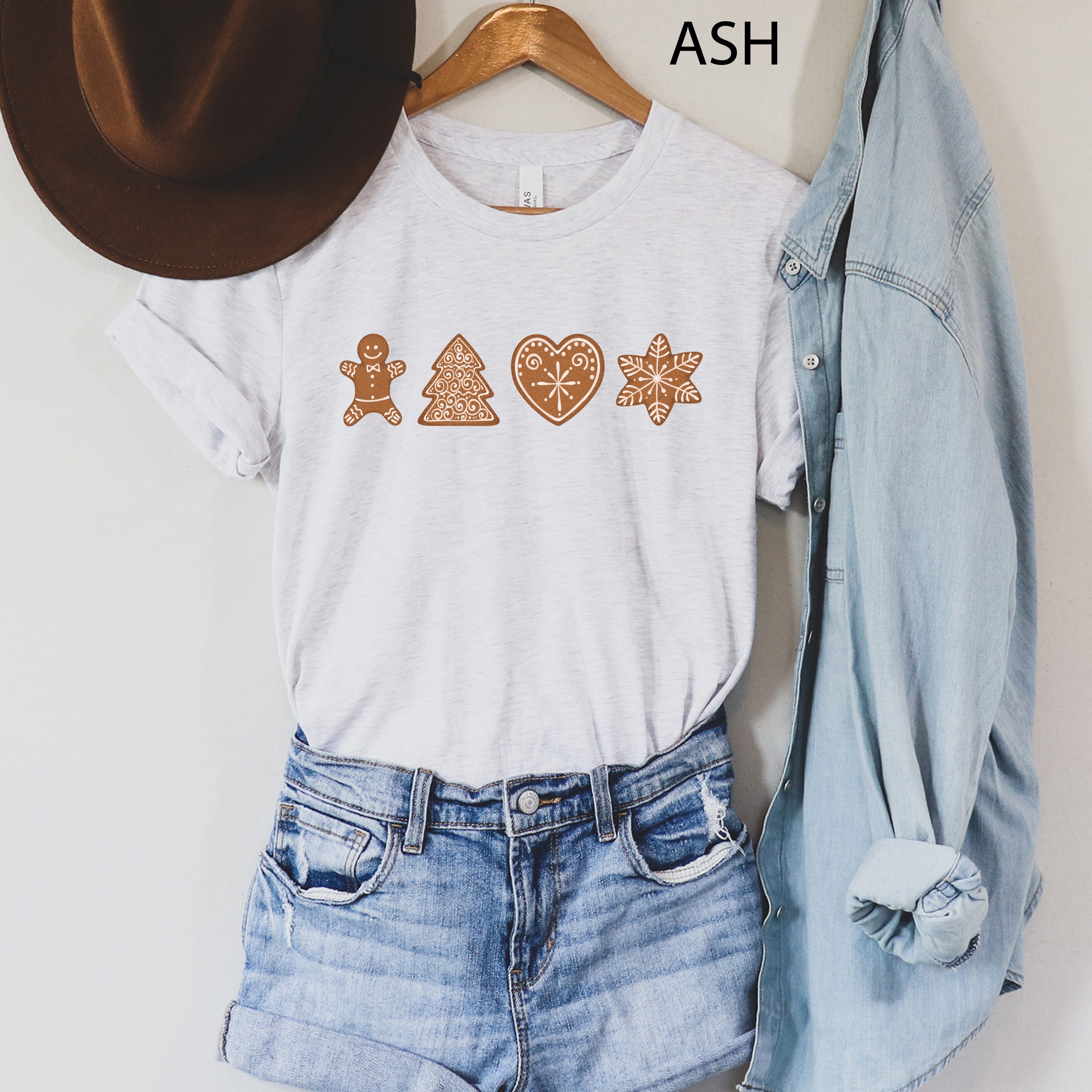 Christmas Shirt for Women, Gingerbread Cookies Shirt, Christmas Tshirt ...