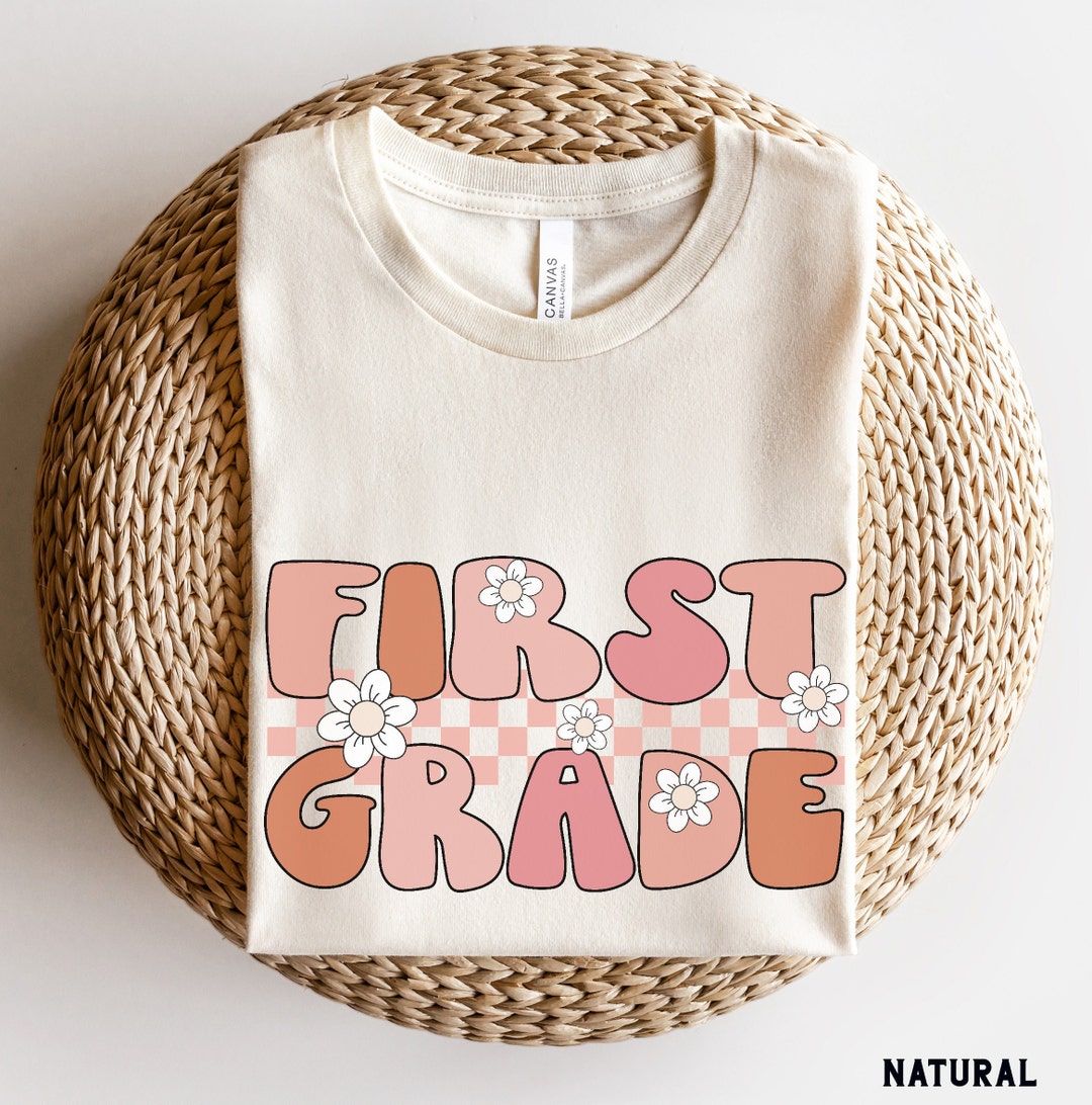 First Grade Shirt, Retro First Grade Teacher Shirt, 1st Grade Team ...