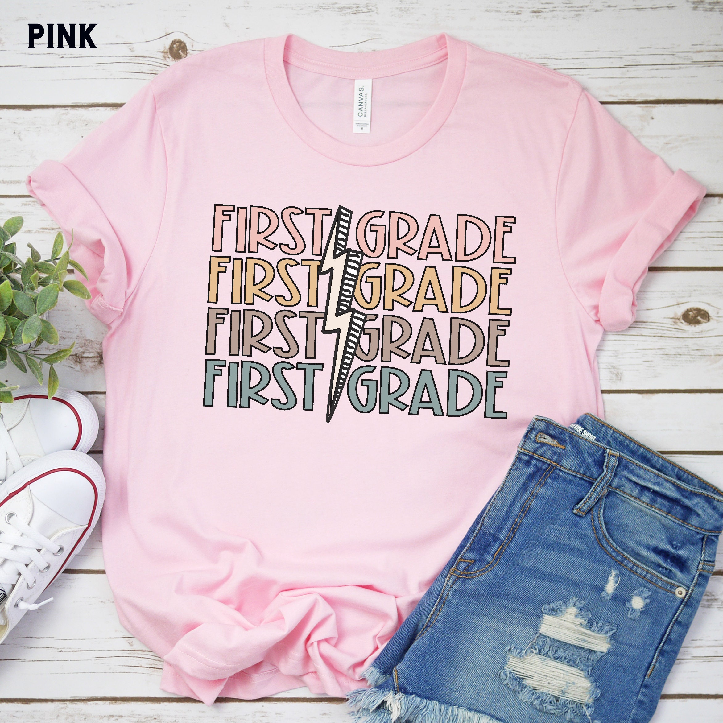 First Grade Shirt, Retro First Grade Teacher Shirt, 1st Grade Team ...