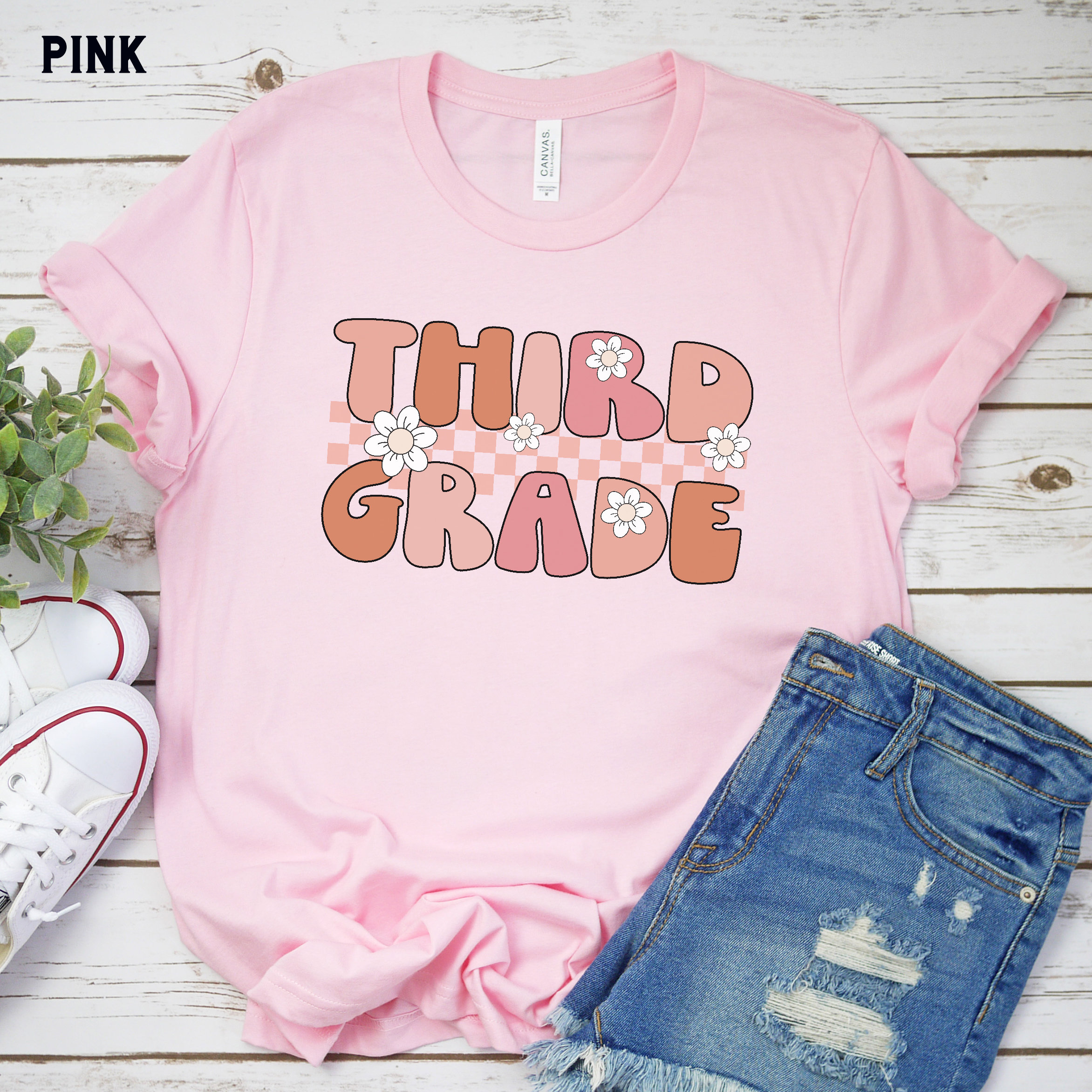 Third Grade Shirt, Retro Third Grade Teacher Shirt, 3rd Grade Team ...