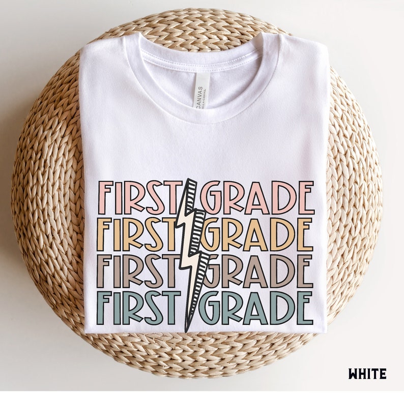 First Grade Shirt, Retro First Grade Teacher Shirt, 1st Grade Team ...