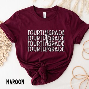 Fourth Grade Shirt, Retro Fourth Grade Teacher Shirt, 4th Grade Team ...