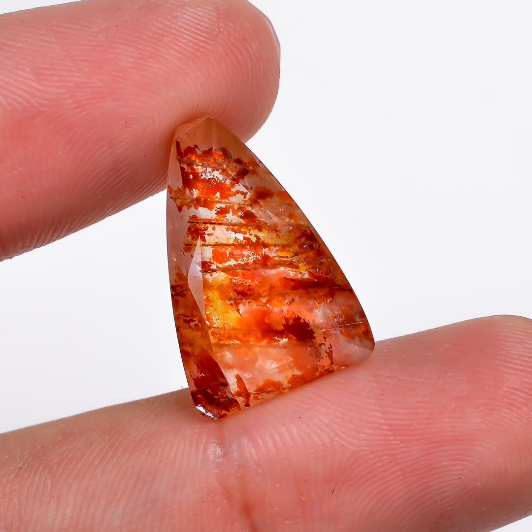 Wonderful Top Quality 100% Natural Red Cherry Rutile Quartz Fancy Shape ...