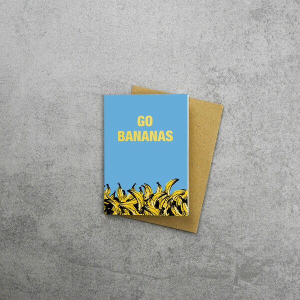 Go Bananas Birthday Card - Etsy