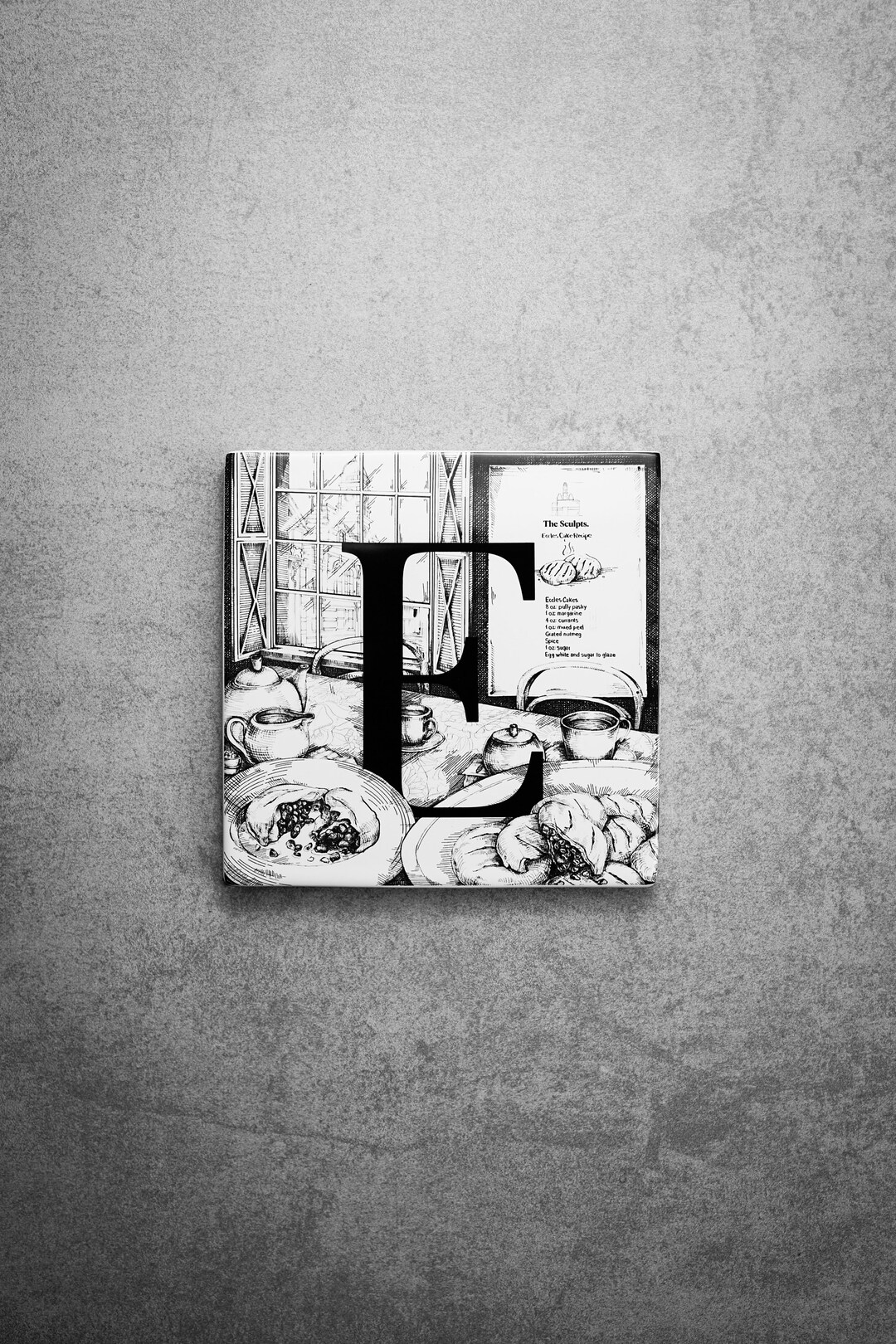 The Manchester Tiles Letter E Eccles Cakes - Etsy
