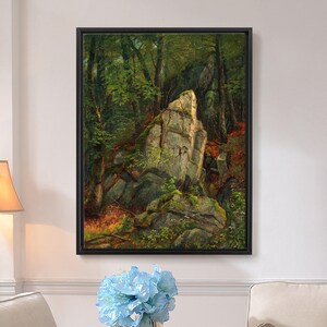 Asher Brown Durand,study of Rocks in Pearson's Ravine, 1850,large Wall ...