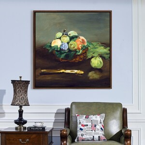 Édouard Manet, Basket of Fruit,fruit Still Life,canvas Print,canvas Art ...