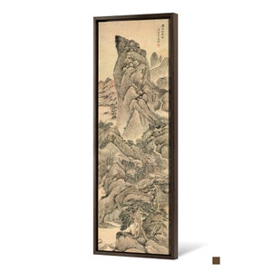 Wu Li,mountain Forest Path,chinese Landscape,vertical Narrow Art,large ...