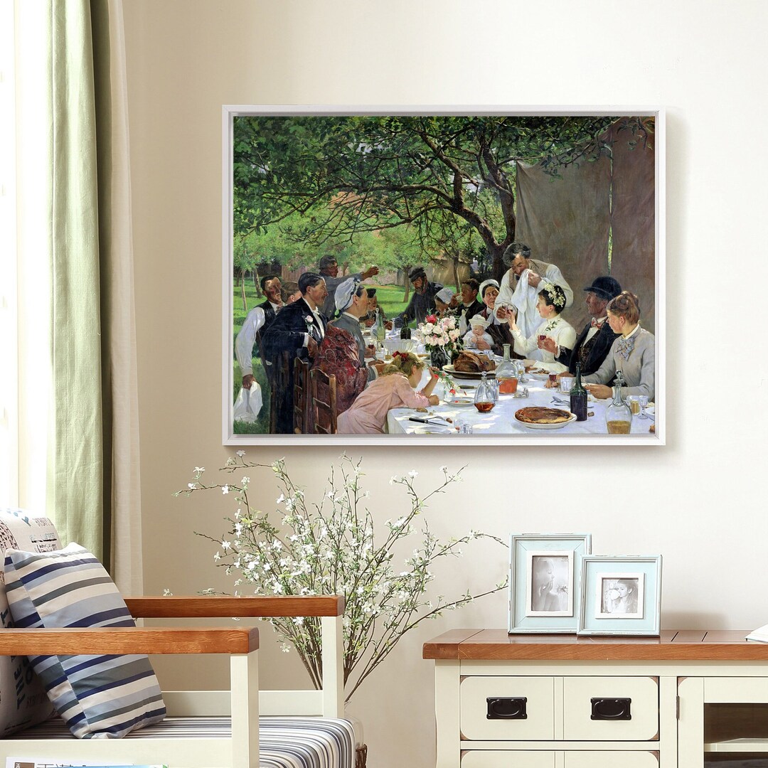 Albert-auguste Fourie,the Wedding Meal at Yport, 1886,large Wall Art ...