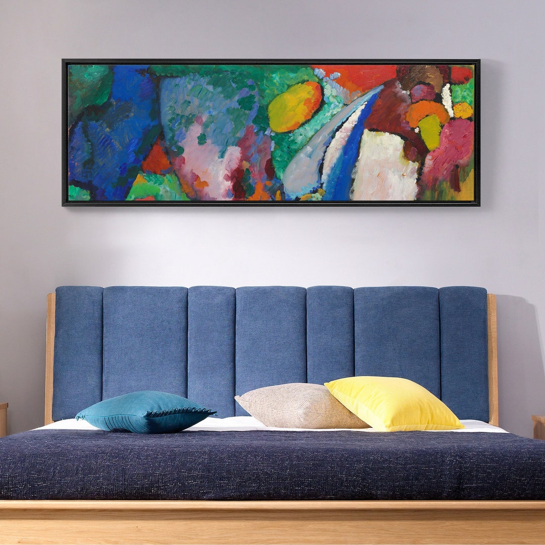 Wassily Kandinsky,the Waterfall,abstract Art,above Bed Decor,narrow ...
