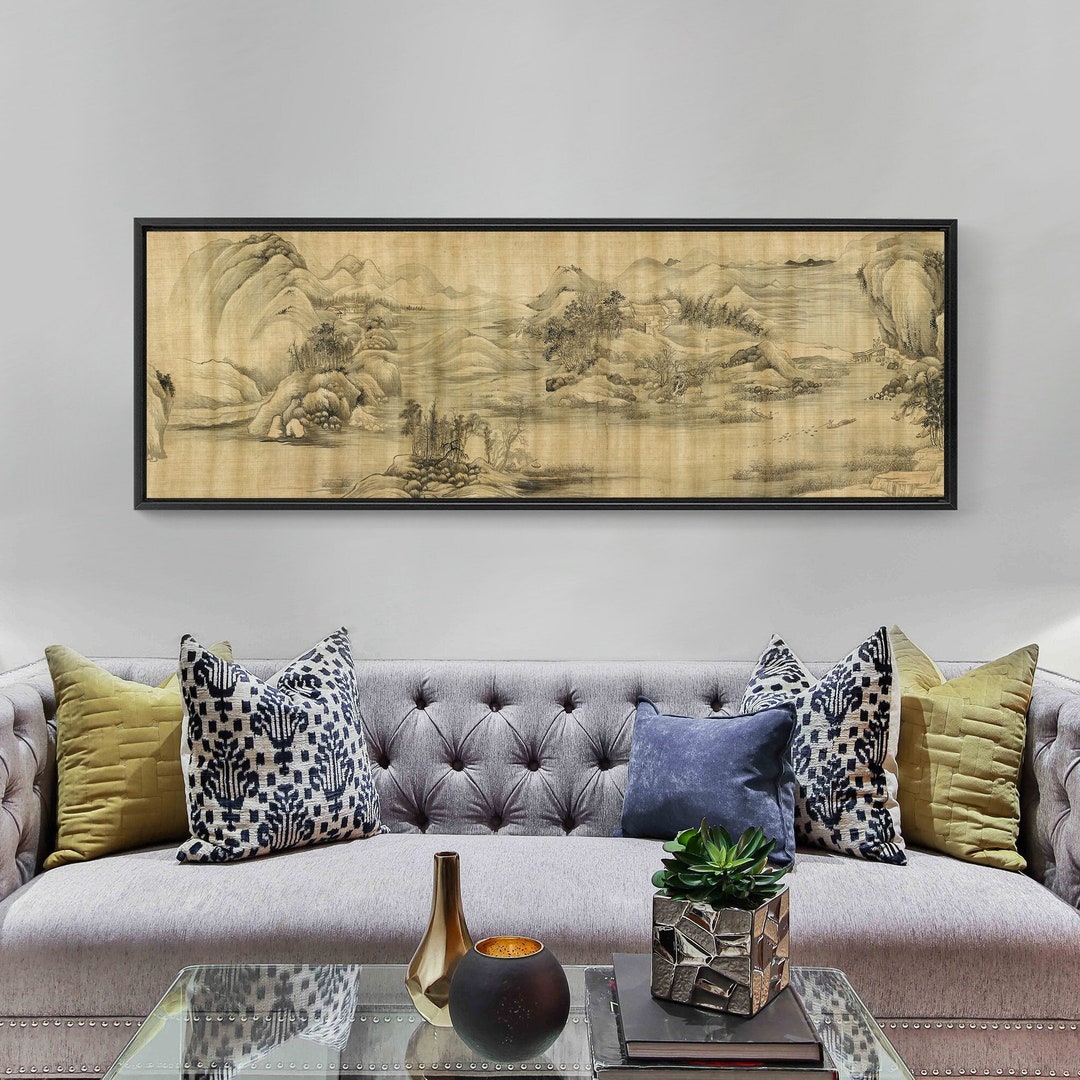 Juran,scenery of Fishing Village by the River in Autumn 1,chinese ...