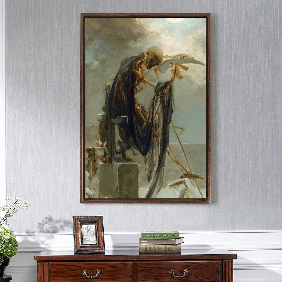 Max Pirner,death,grim Reaper,canvas Print,canvas Art,canvas Wall Art ...