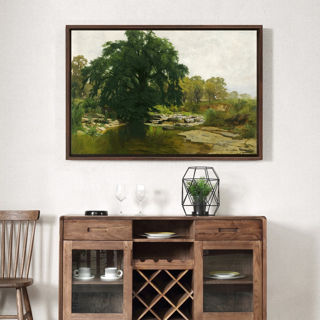 Hamilton Hamilton,riverside Tree Scenery, River Scenery,canvas Print ...