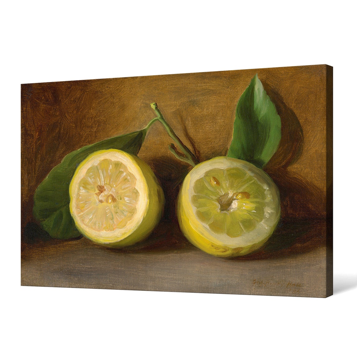 George Henry Hall Lemons artFruit still lifecanvas | Etsy