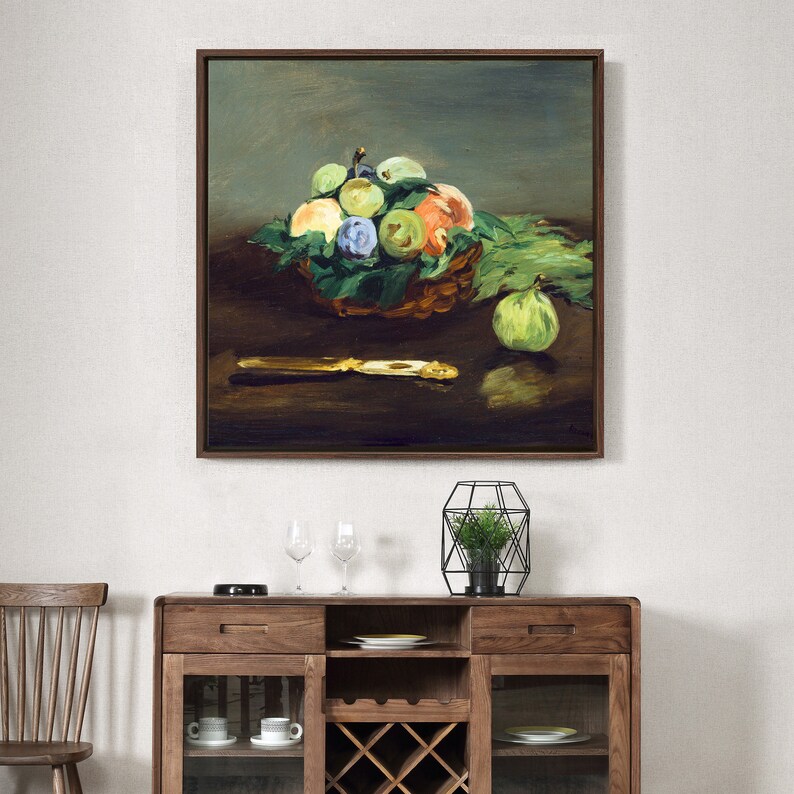 Édouard Manet, Basket of Fruit,fruit Still Life,canvas Print,canvas Art ...
