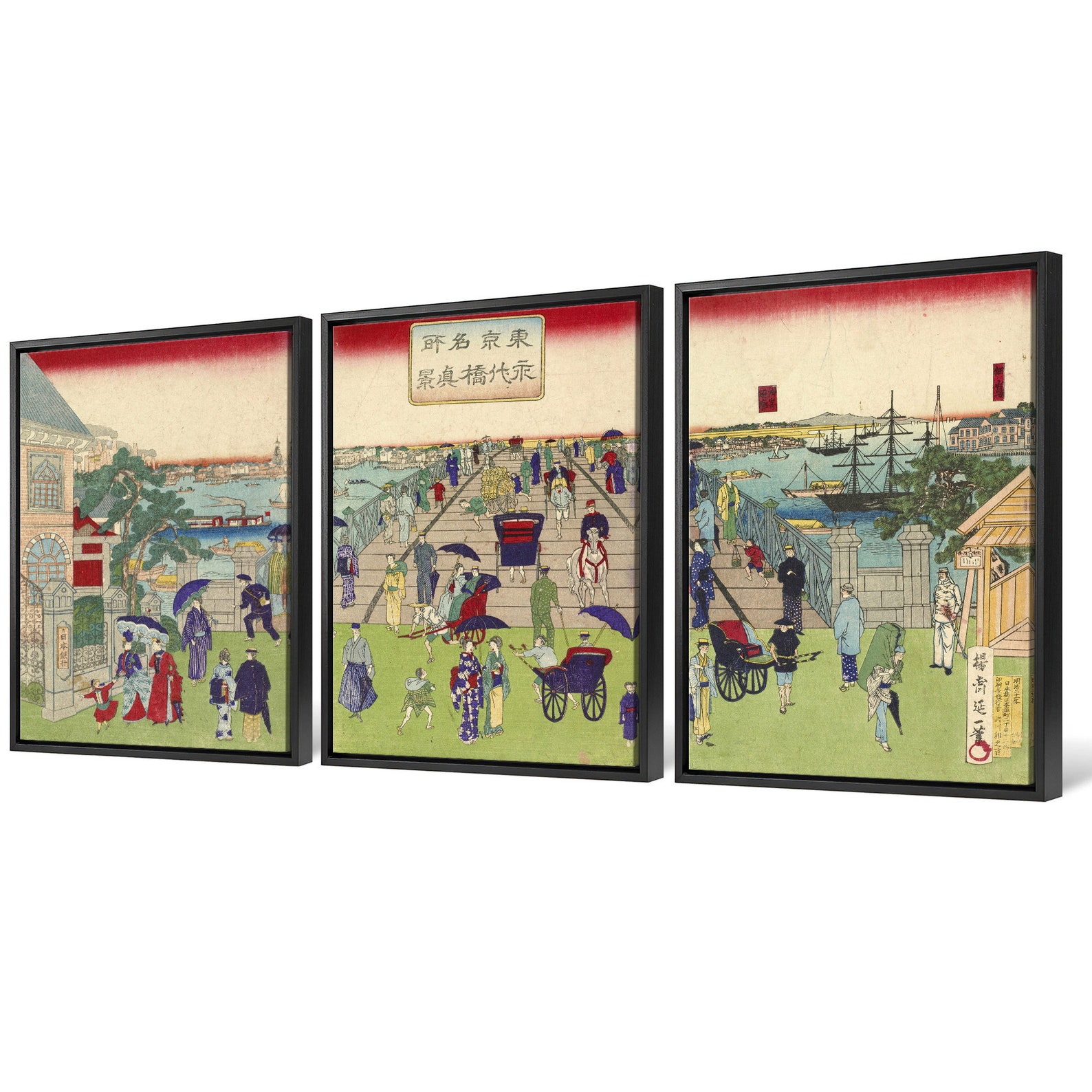 Yosai Nobukazu,tokyo Noted Places,eitaibashi Bridge Actual Picture ...