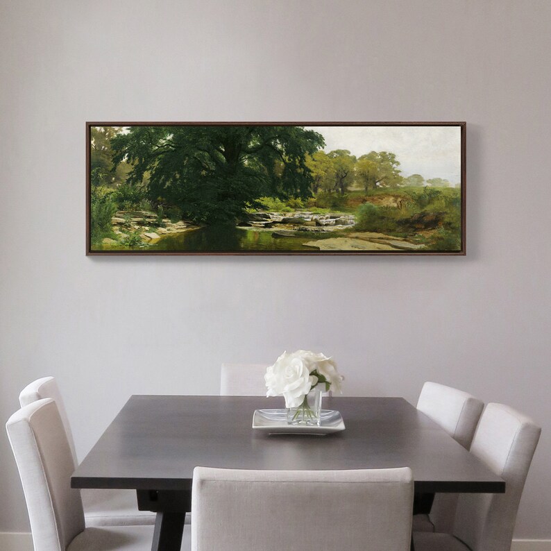 Hamilton Hamilton,stream Scenery in the Forest,canvas Print,canvas Art ...