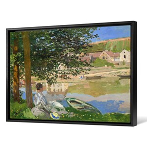 Claude Monet,on the Bank of the Seine, Bennecourt,canvas Print,canvas ...