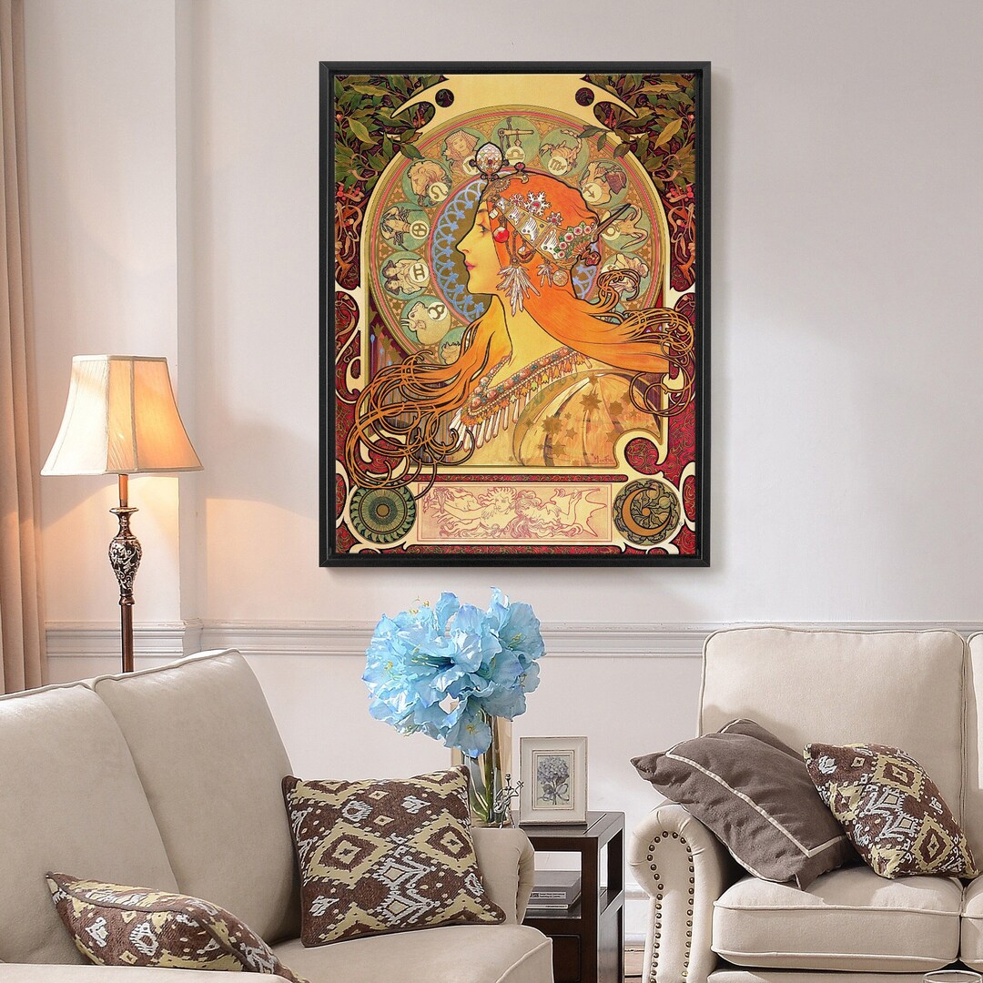 Alphonse Mucha,zodiac Signs,large Wall Art,framed Wall Art,canvas Wall ...