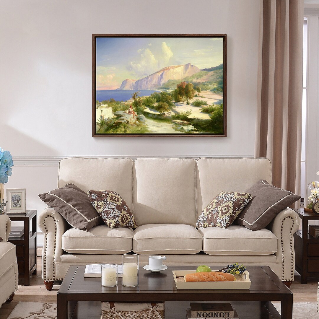 Karl Blechen,capri,the Marina Grande,large Wall Art,framed Wall Art ...