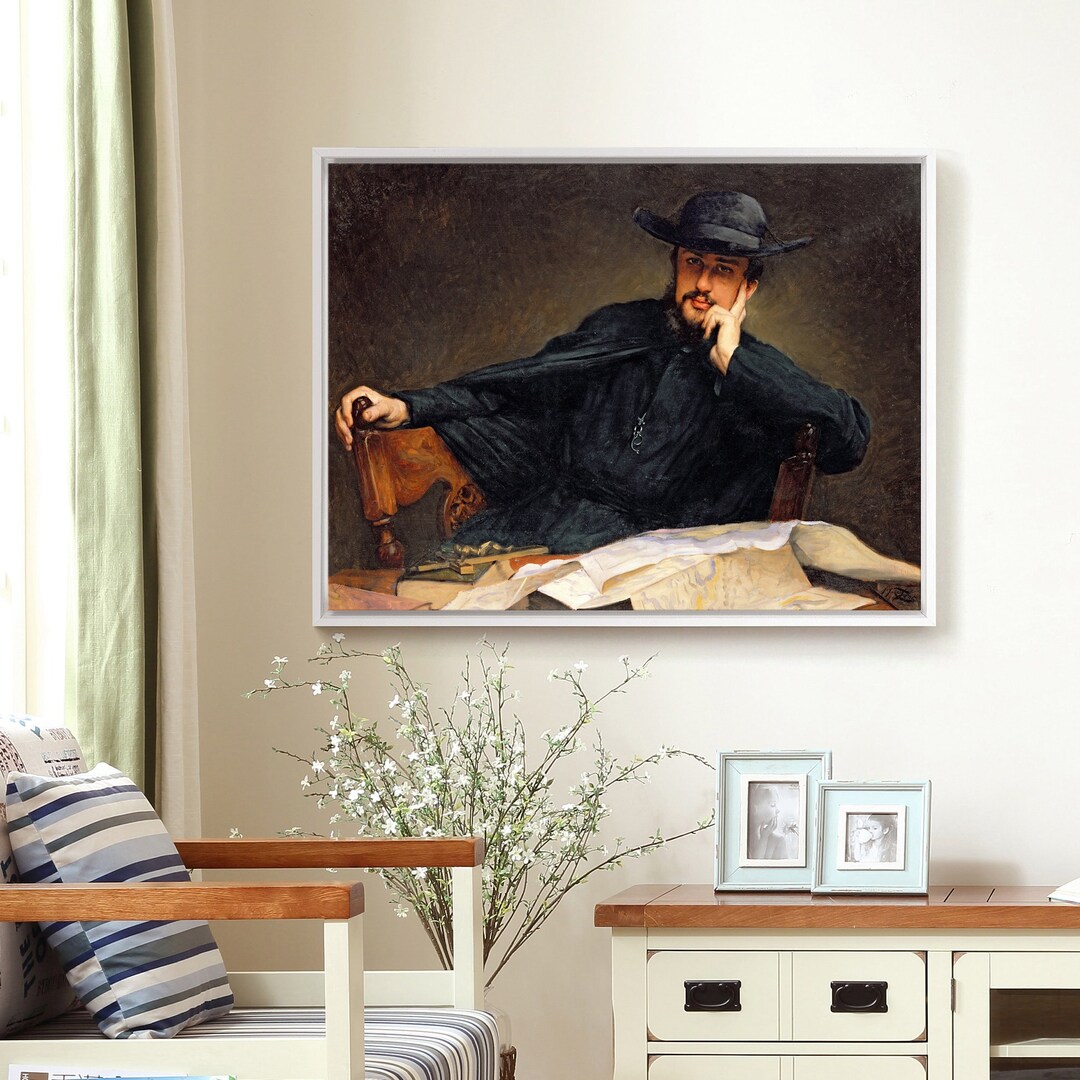 James Jacques Joseph Tissot,portrait of a Priest,large Wall Art,framed ...