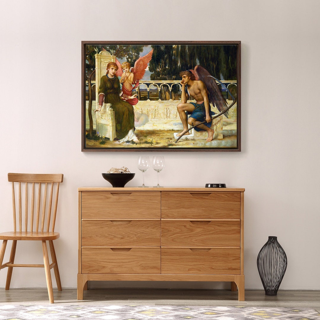 John Melhuish Strudwick,love and Time,large Wall Art,framed Wall Art ...