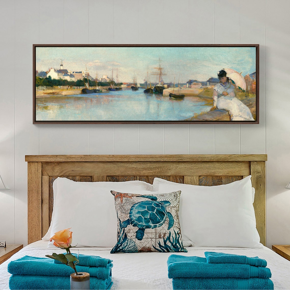 Berthe Morisot,the Harbor at Lorient,port Scenery,canvas Print,canvas ...