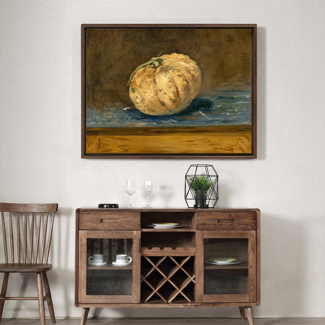 Edouard Manet,the Melon,pumpkin Still Life,restaurant Wall Art,canvas ...