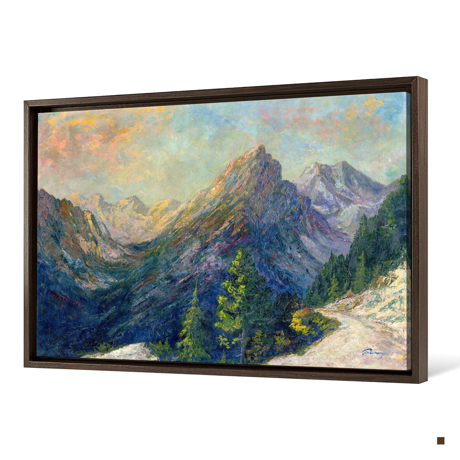 Mountain Forest Scenery,mountain Path,canvas Print,canvas Art,canvas ...