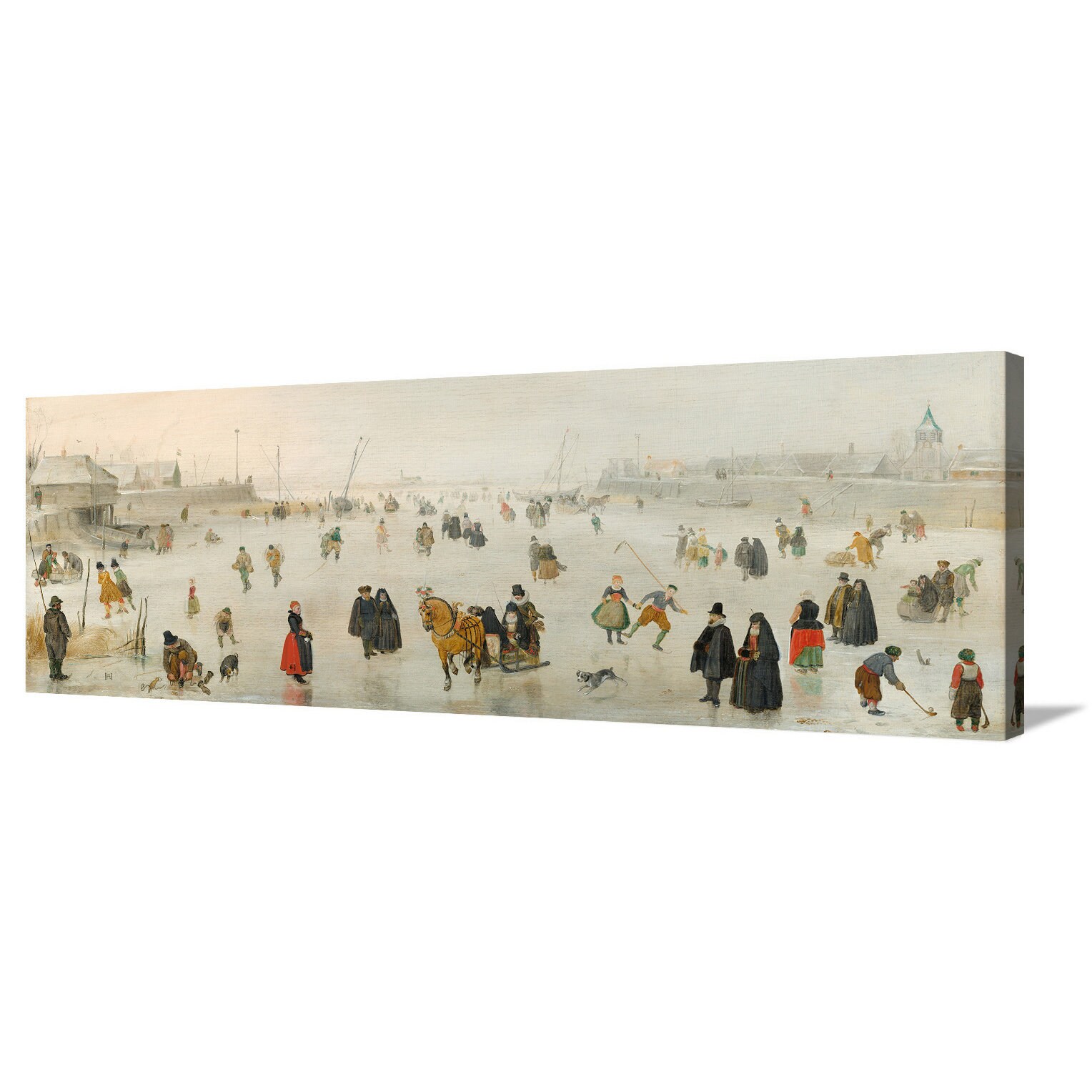 Hendrick Avercamp,a Scene on the Ice,skating Art,canvas Print,canvas ...