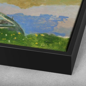 Claude Monet,on the Bank of the Seine, Bennecourt,canvas Print,canvas ...