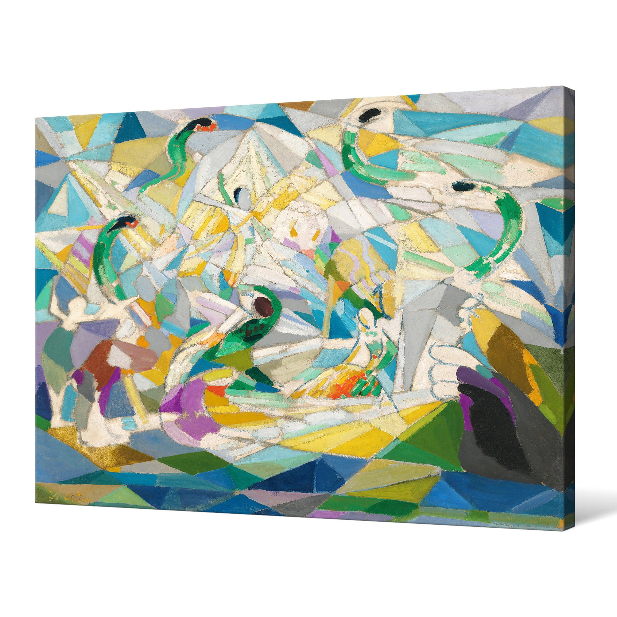 Joseph Stella Der RosenkavalierModern abstract artcanvas | Etsy