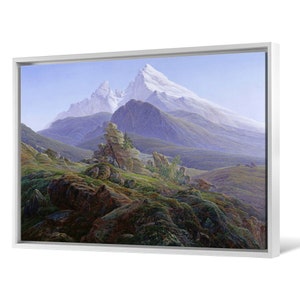 Caspar David Friedrich, the Watzmann,snow Mountain Scenery,canvas Print ...