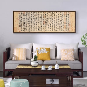 Wang Xizhi,lanting Xu,chinese Calligraphy,canvas Print,canvas Art ...