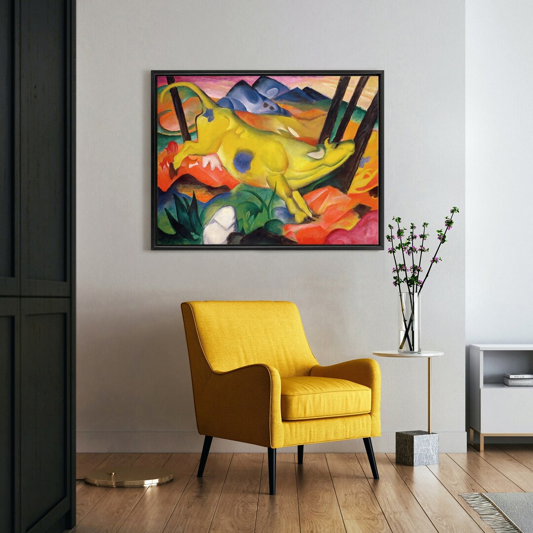 Franz Marc,yellow Cow,large Wall Art,framed Wall Art,canvas Wall Art ...