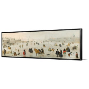 Hendrick Avercamp,a Scene on the Ice,skating Art,canvas Print,canvas ...