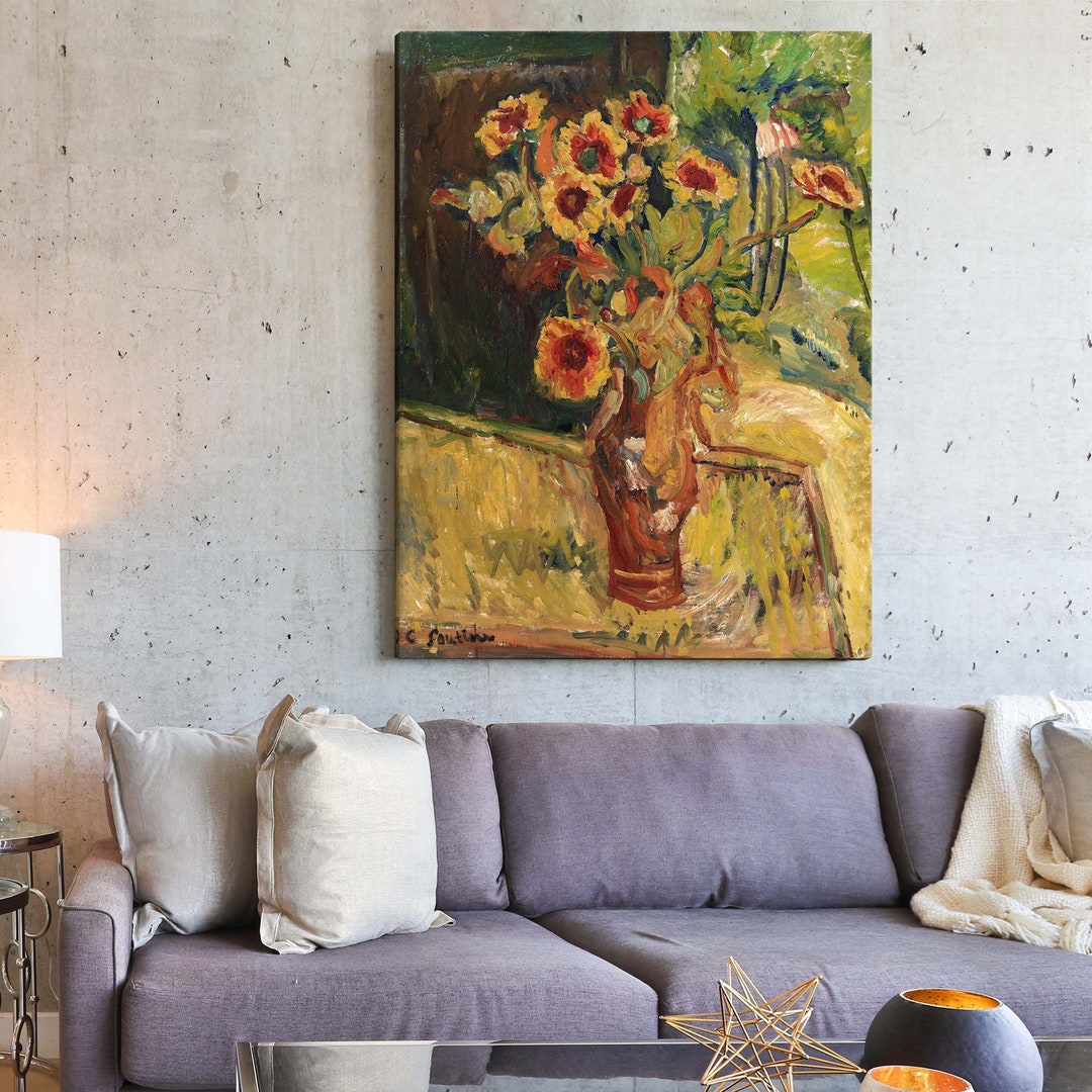 Chaim Soutine,bouquet of Flowers,large Wall Art,framed Wall Art,canvas ...