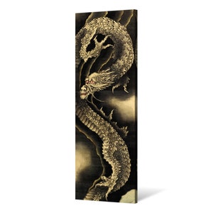 Hatsushika Hokusai,ascending Dragon, 1760-1849,vertical Narrow Art ...