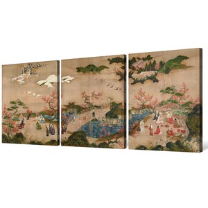 Kano Hideyori,arch Bridge Maple Tree Scenery, Kyoto Scene,asian Art ...